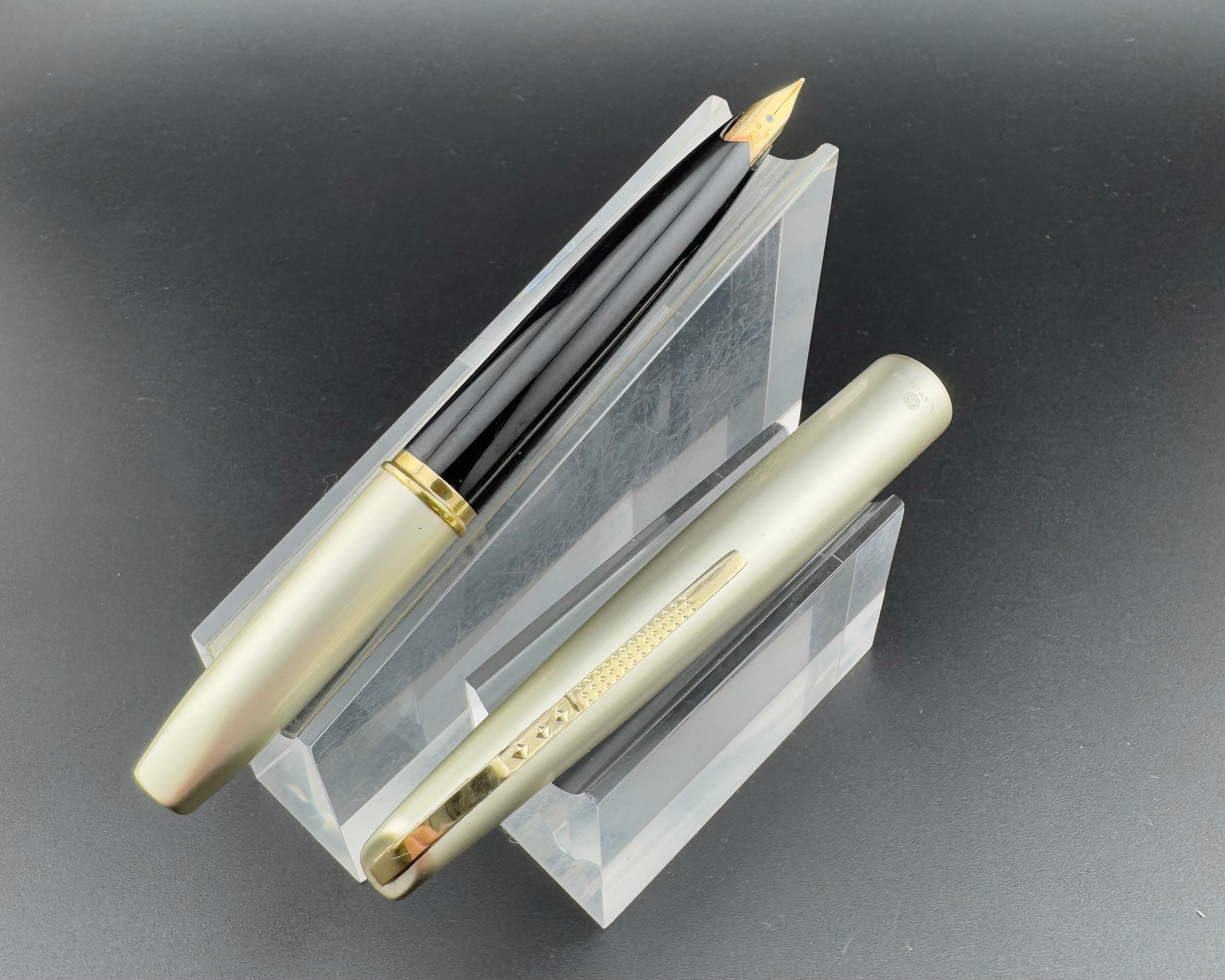 Platinum Silver Pocket Fountain Pen 18K Gold M Nib – G.C. Murphy
