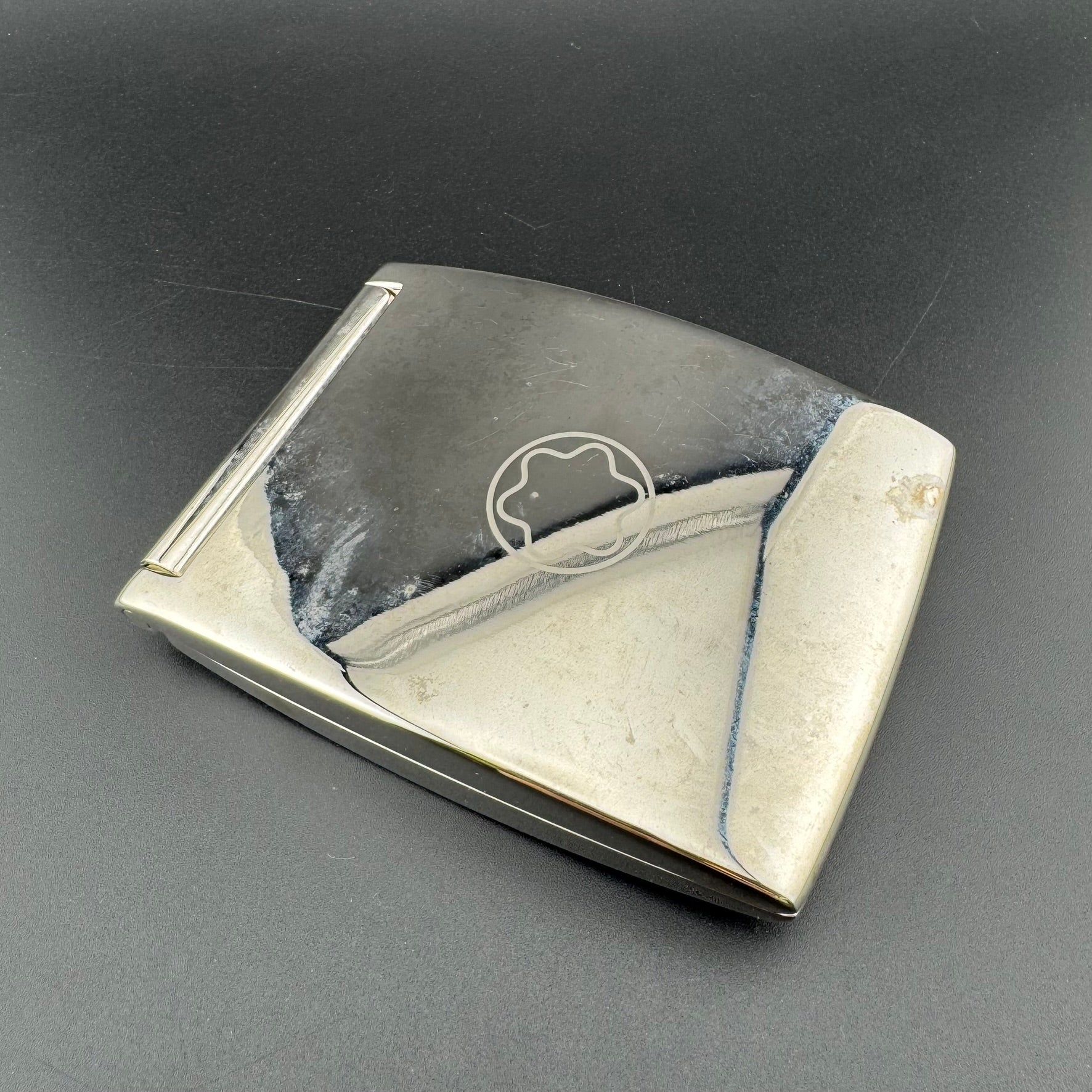 Montblanc Double Folding Clamshell Picture Frame Stainless Steel – G.C ...
