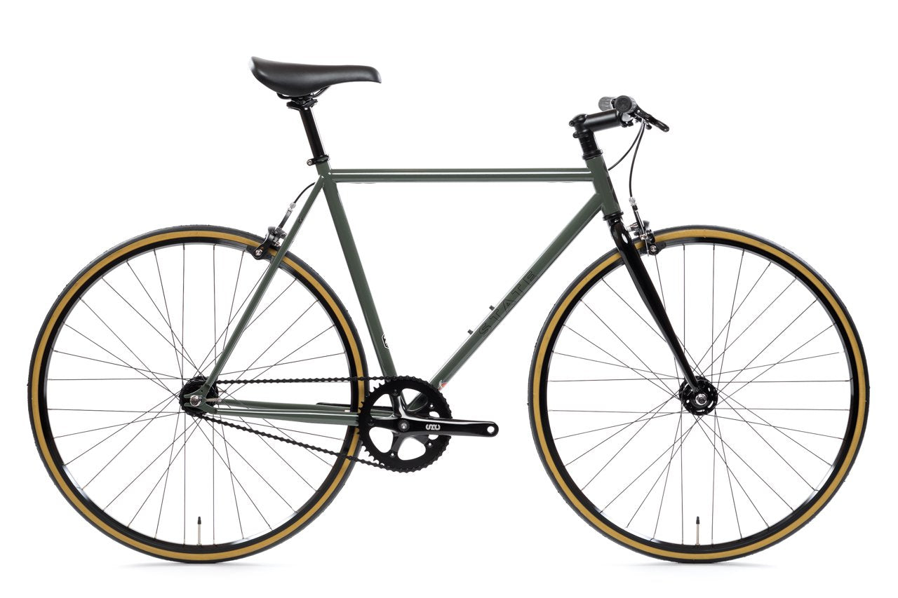 State Bicycle Co. - 4130 - Army Green - Riser Bars - "Lo-Pro" Wheels ...